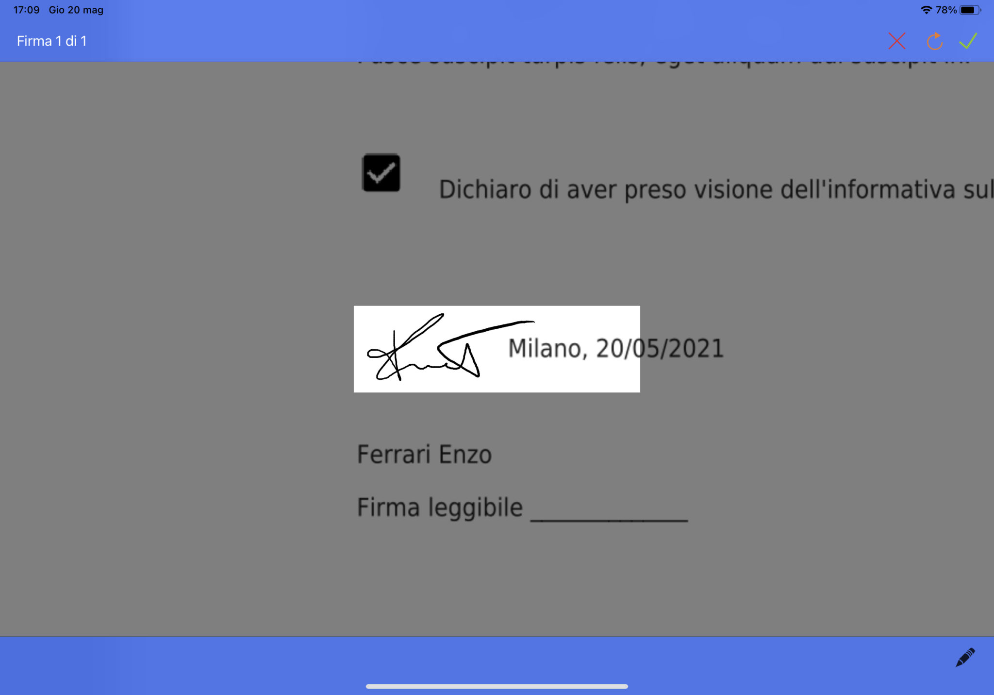 Software di firma grafometrica per studi medici
