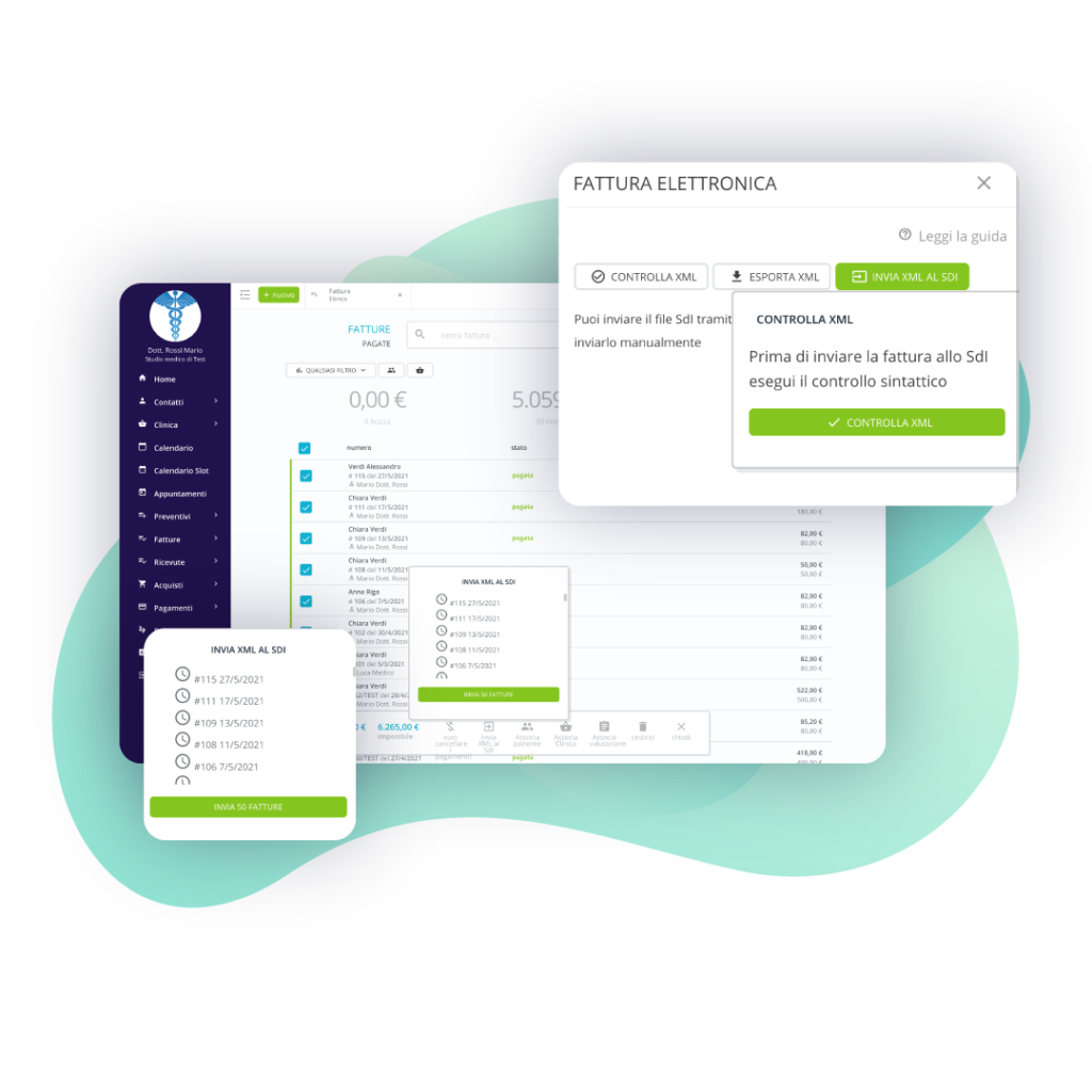 Electronic invoice platform - Beebeeboard per Studi Medici